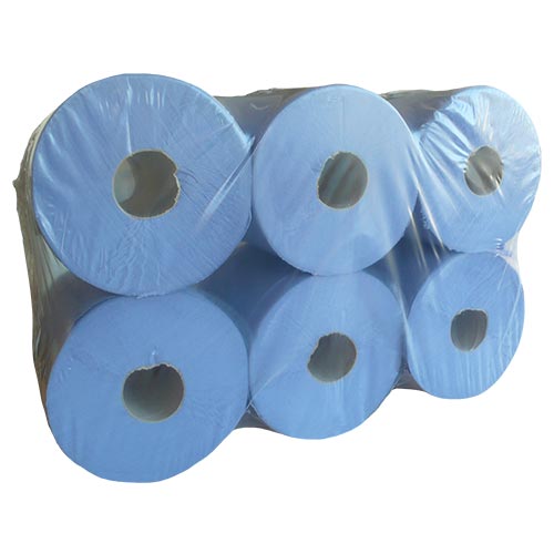 BLUE CENTRE FEED PAPER ROLLS